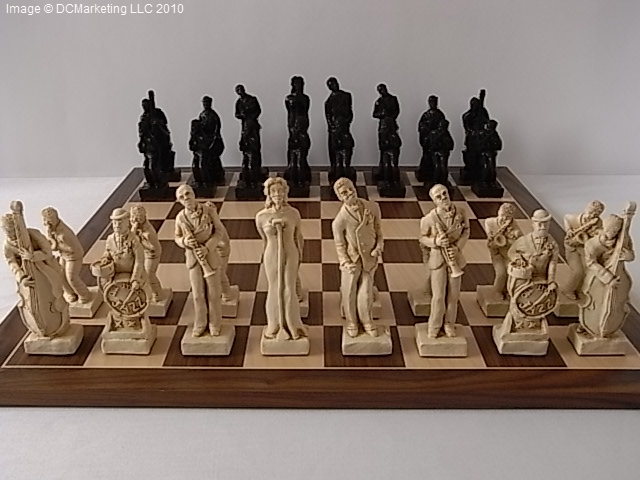 Jazz Plain Theme Chess Set
