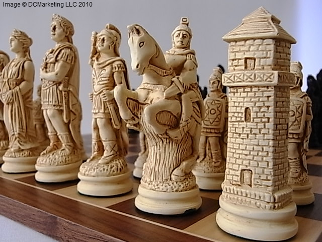 Roman Plain Theme Chess Set