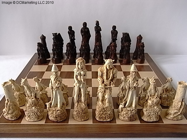 Lord of the Rings Chess Set - Fantasy Chess Sets - Dragon Chess Sets